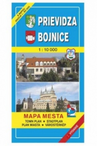 Prievidza Bojnice Mapa mesta Town plan Stadtplan Plan miasta Várostérkép | Prasa mapa | Enbook ...
