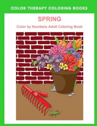 Spring Color By Numbers Adult Coloring Book: A Large Print and Easy ...