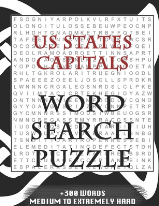 US States Capitals WORD SEARCH PUZZLE +300 WORDS Medium To Extremely ...