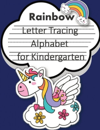 Rainbow Unicorn Trace Letters alphabet for kindergarten: Letter a ...