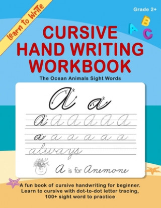 Cursive Handwriting Workbook. The ocean animals sight words | Libristo ...